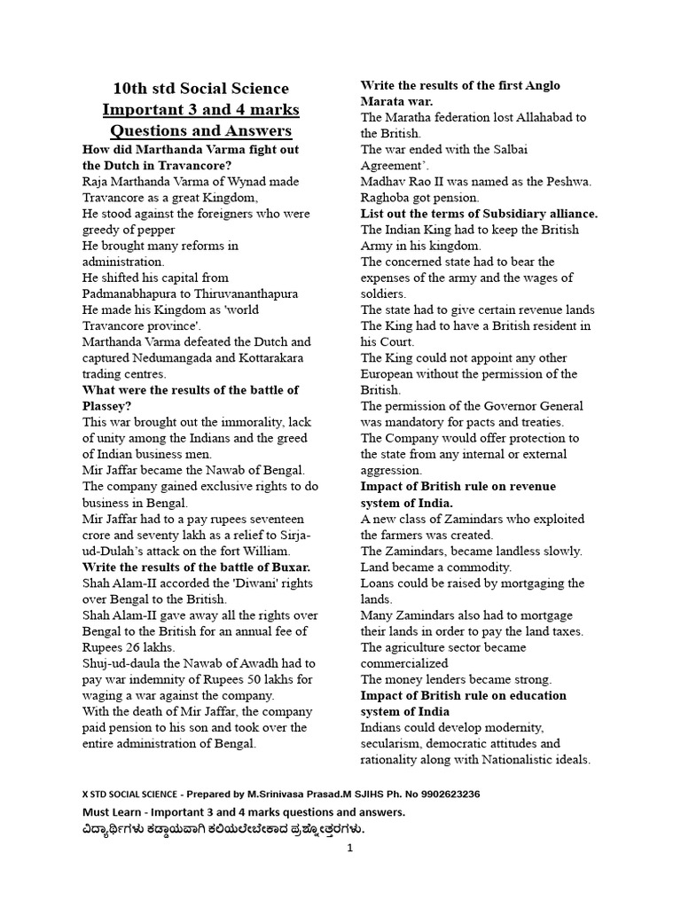 Important 3 and 4 Marks Question and Answers | PDF | Banks | Adolf Hitler