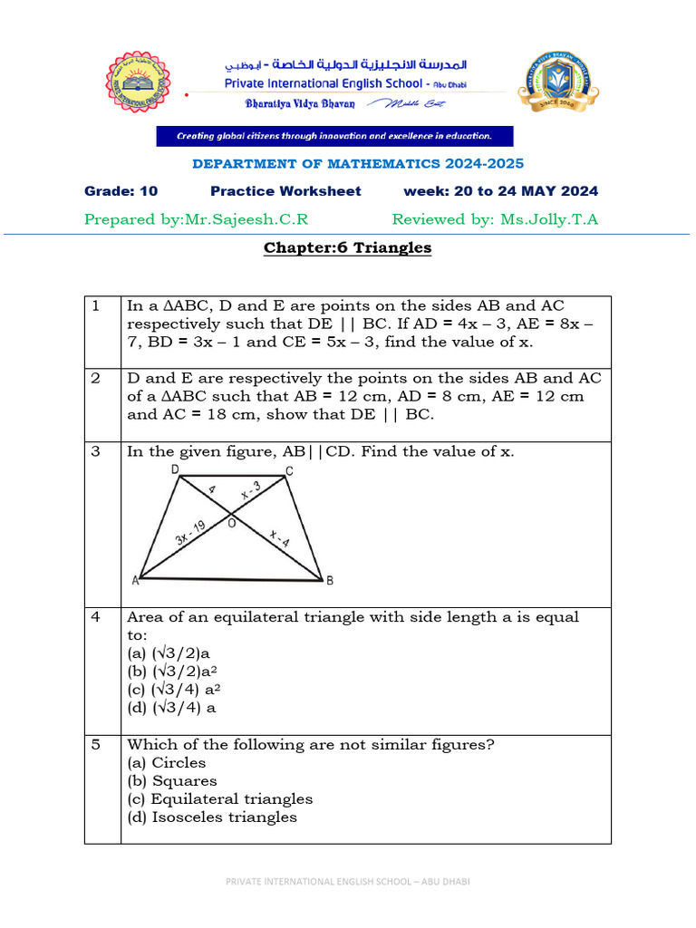 Practice Worksheet | PDF