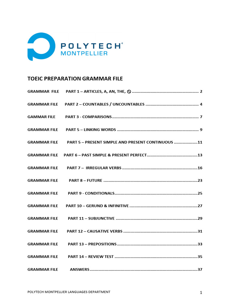 GRAMMARFILE | PDF | Verb | Noun