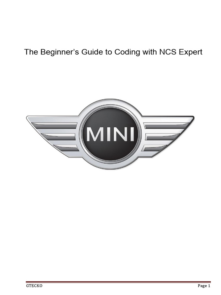 Guide To Mini Cooper Coding II | PDF | Computing | Software