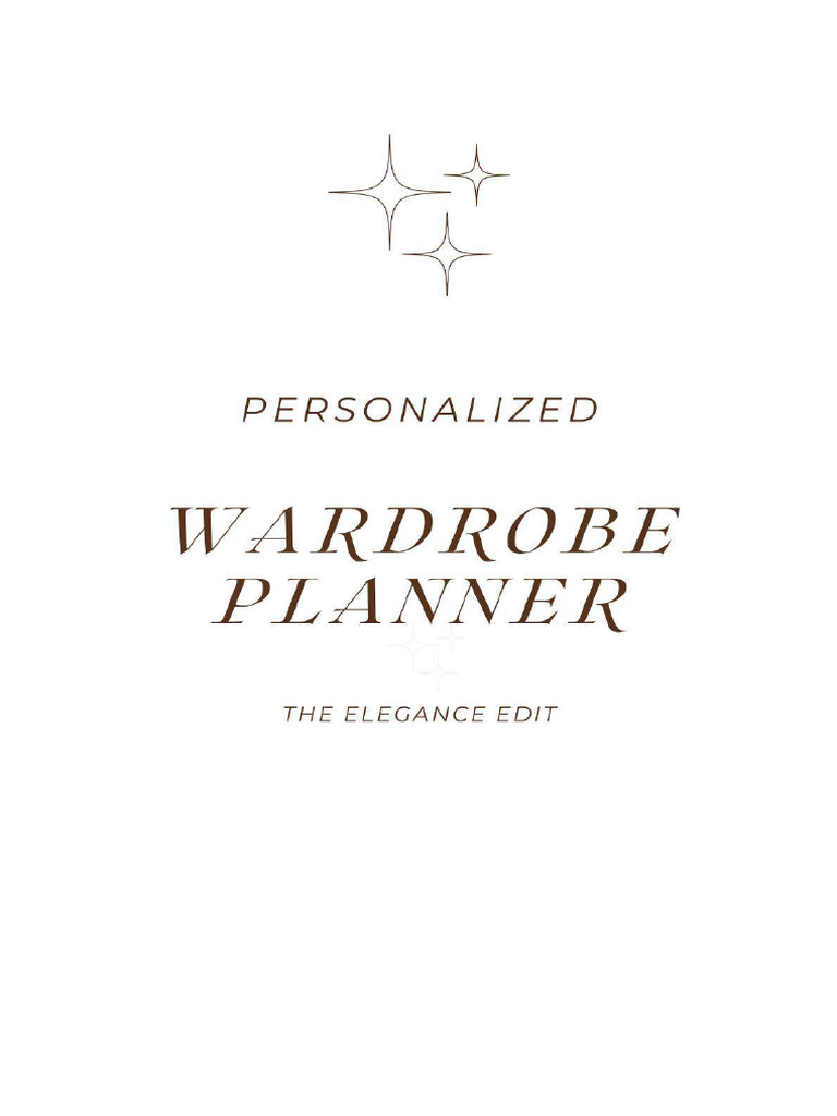 Your Interactive Wardrobe Planner - The Elegance Edit - Compressed 1 | PDF
