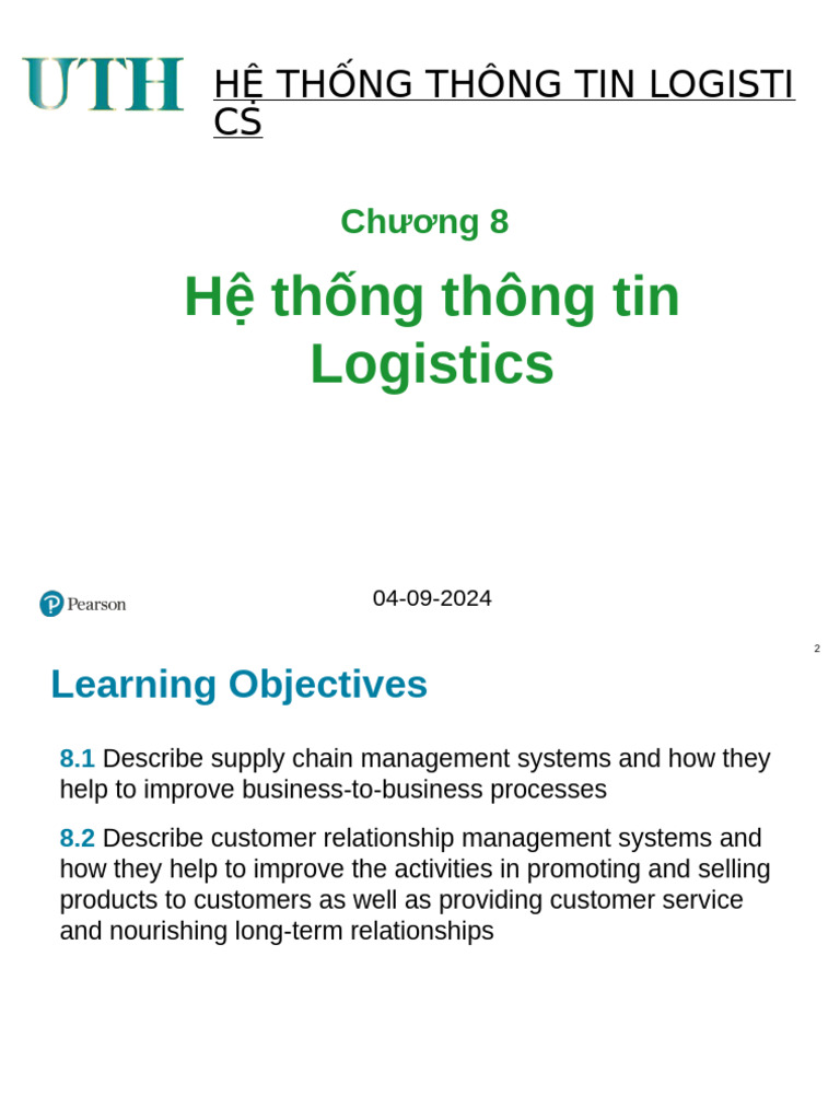 2024-C8 - Cac HTTT Logistics | PDF | Supply Chain | Customer Relationship Management