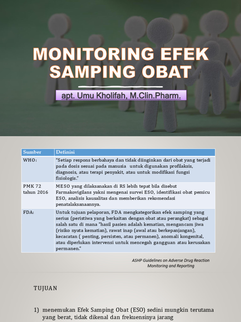 07. Monitoring Efek Samping Obat | PDF
