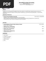 Curriculum Renata PDF | PDF | Desenvolvimento profissional | Currículo