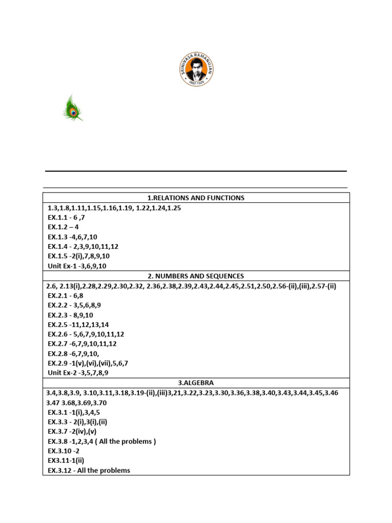 10th Maths Important 5 Mark Questions English Medium PDF Download | PDF ...