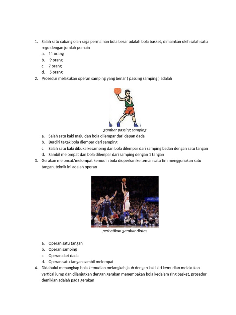 Teknik Dasar dan Aturan Bola Basket | PDF