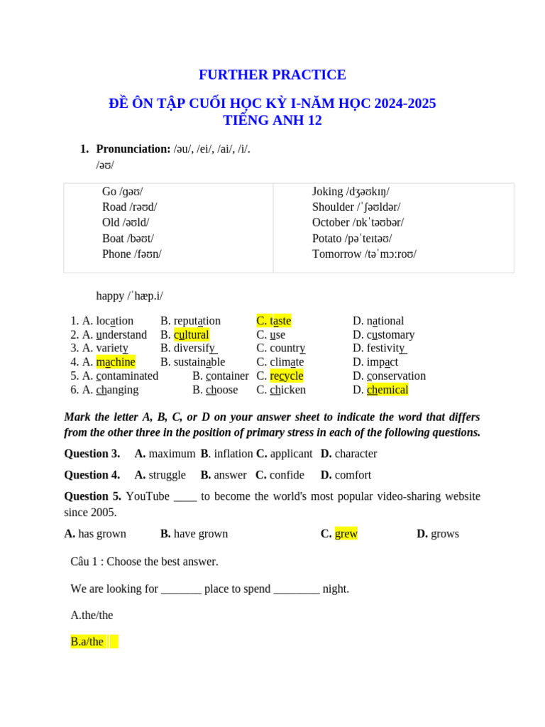 English 12 Midterm Exam Practice | PDF | Public Speaking | Environmentalism