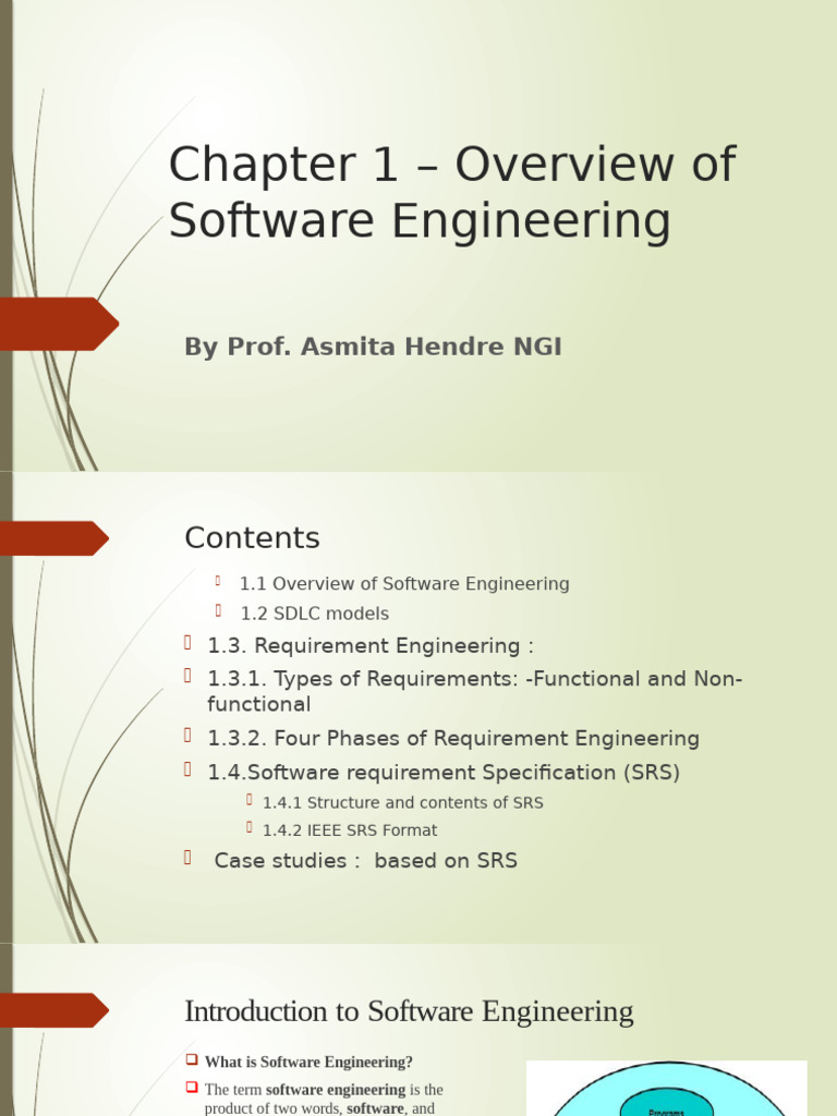 Chapter 1 Overview of SE | PDF | Software Development Process | Agile ...