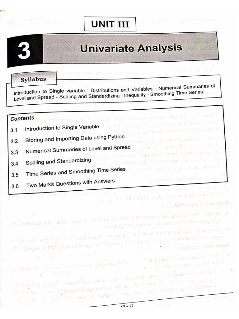 EDA Unit-3 | PDF
