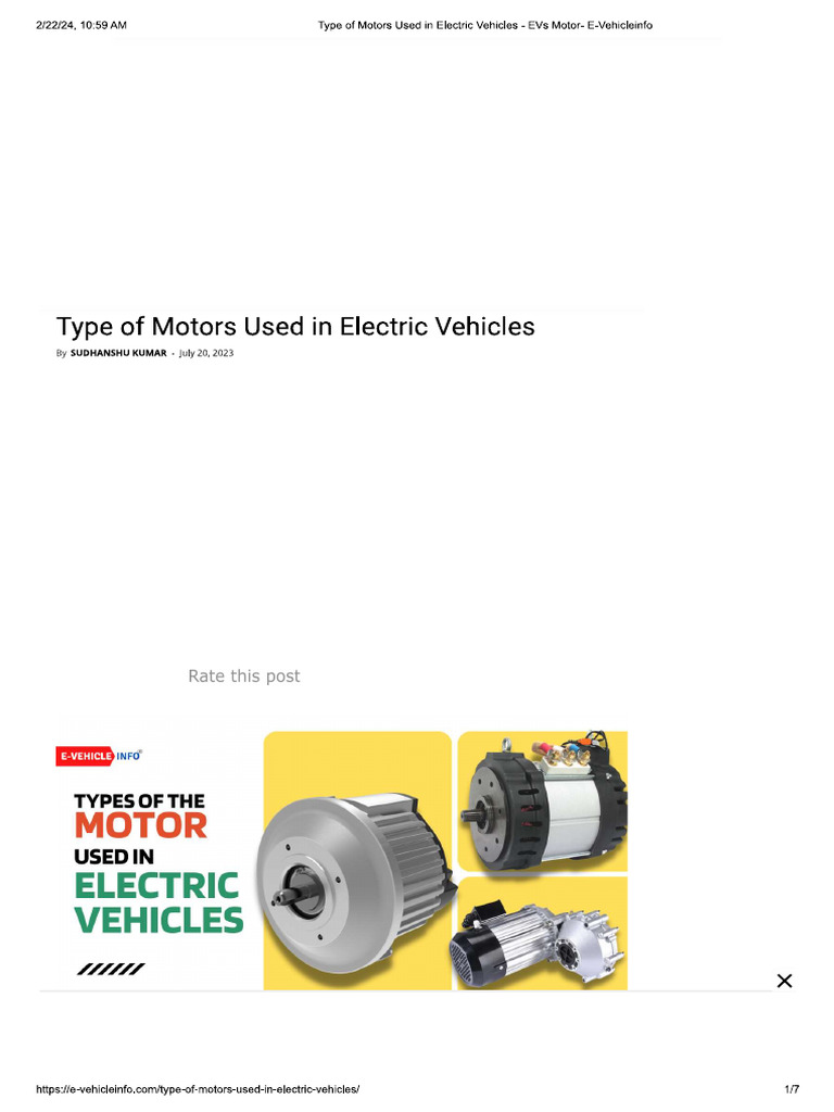 Delaits of Motor | PDF