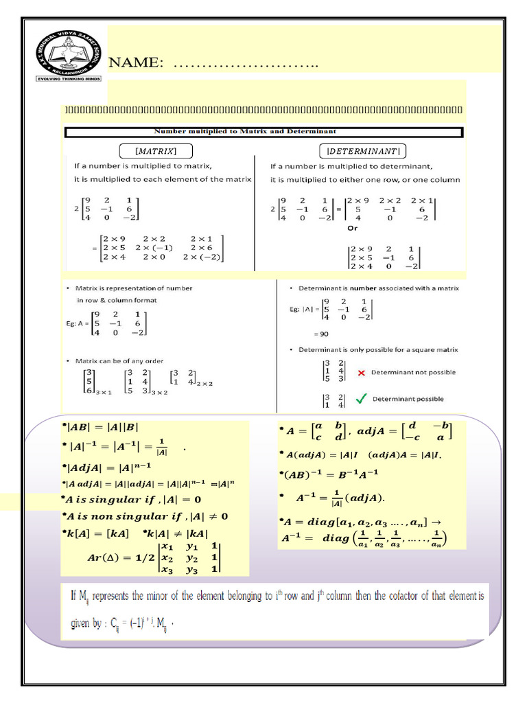 Work Sheet-2 Determinants-Xii Super-25 | PDF | Matrix (Mathematics) | Mathematical Physics