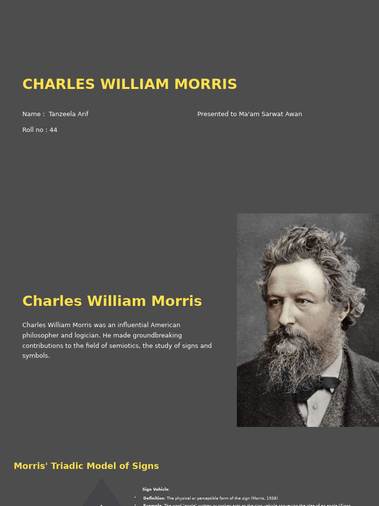 Copy of Charles William Morris[2] | PDF | Semiotics | Semantics