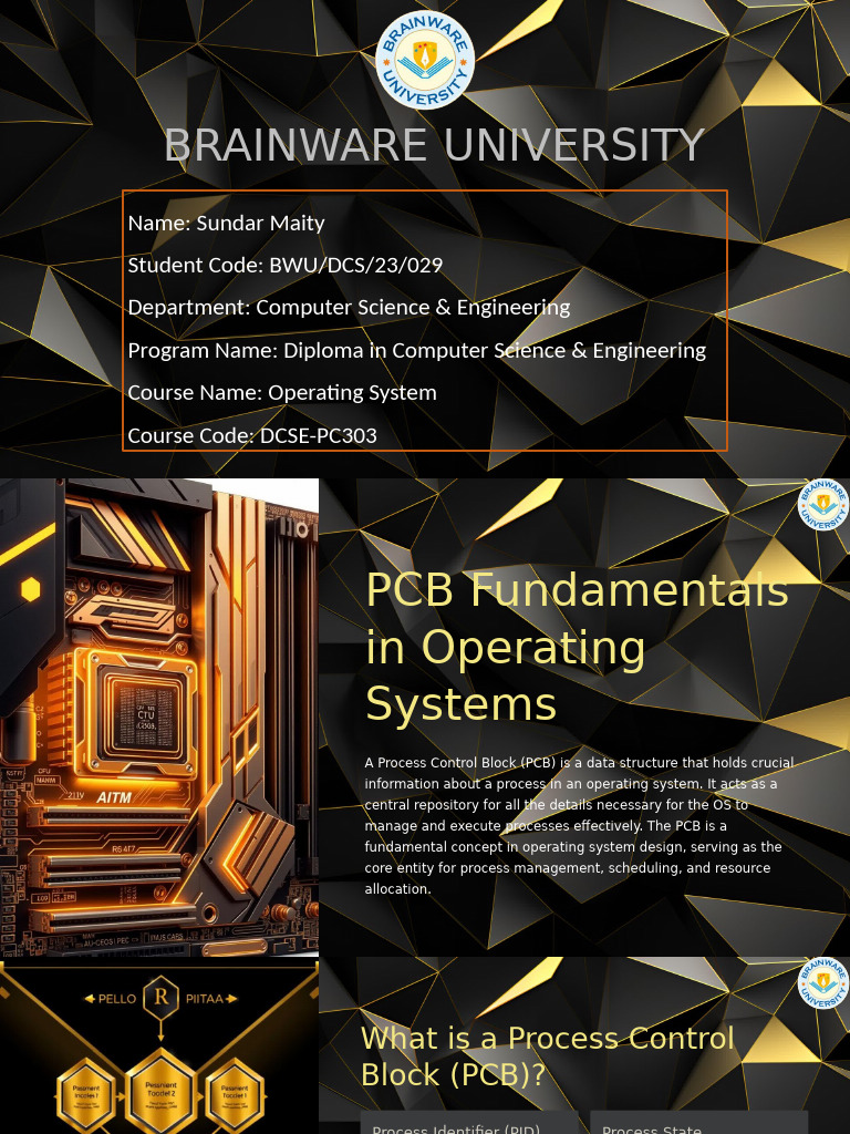 Sundar Maity 029 OS | PDF | Process (Computing) | Operating System