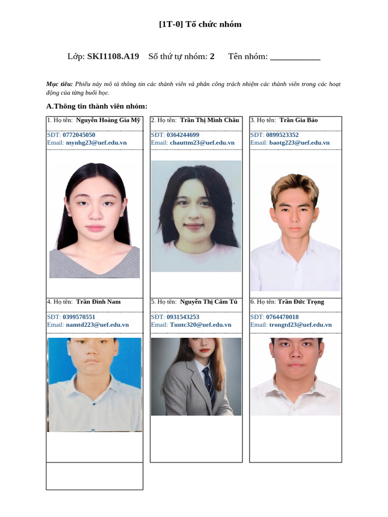 Lớp: Số thứ tự nhóm: Tên nhóm:: SKI1108.A19 | PDF