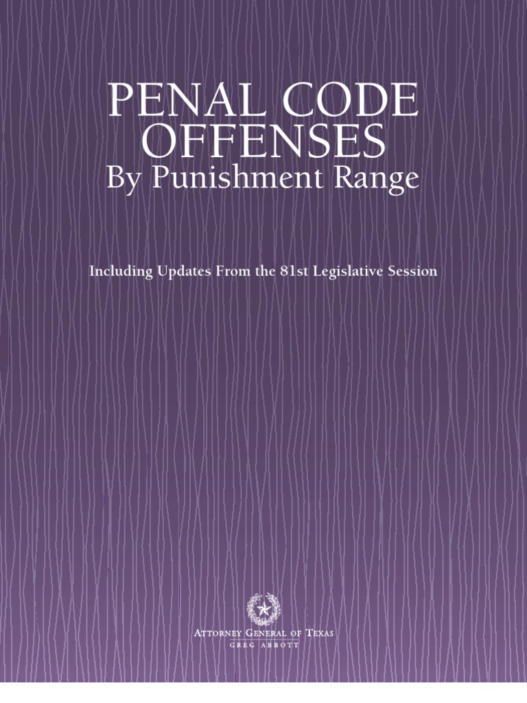 Penal Code Texas | Burglary | Assault