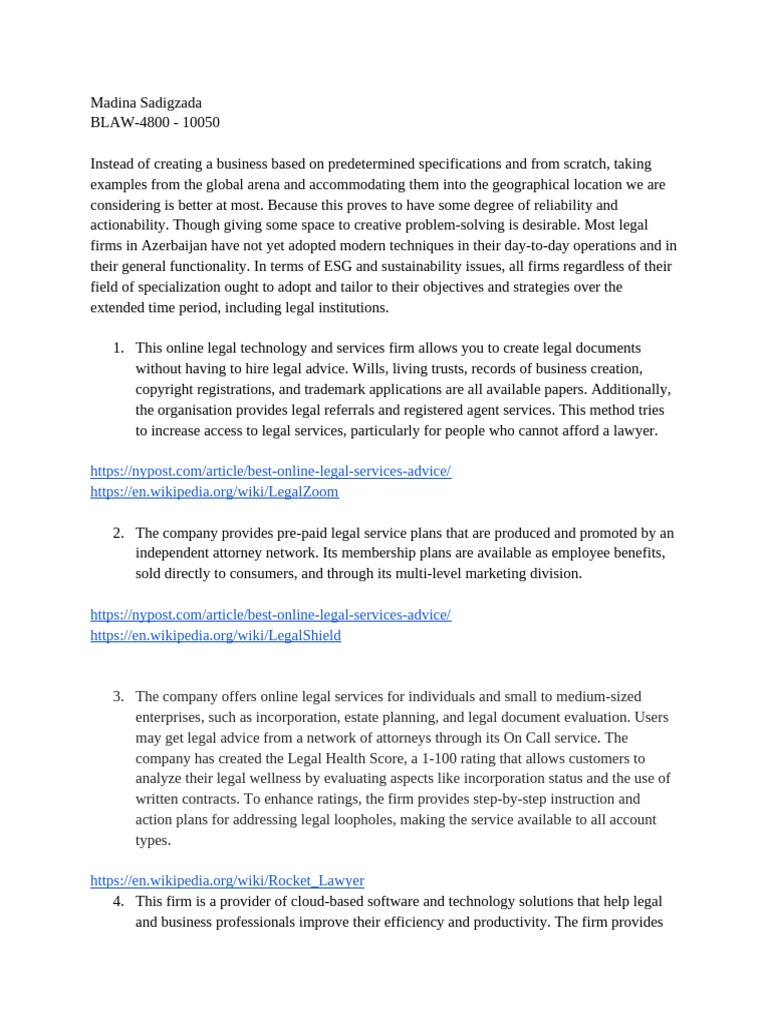 Assignment 1 BLAW (1) | PDF | Enterprise Resource Planning | Cloud Computing