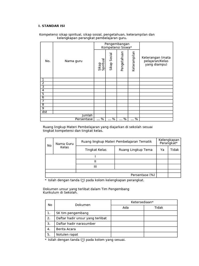 (SMP) Standar Isi | PDF