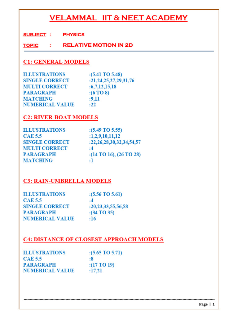 Physics WT-4 Cengage | PDF
