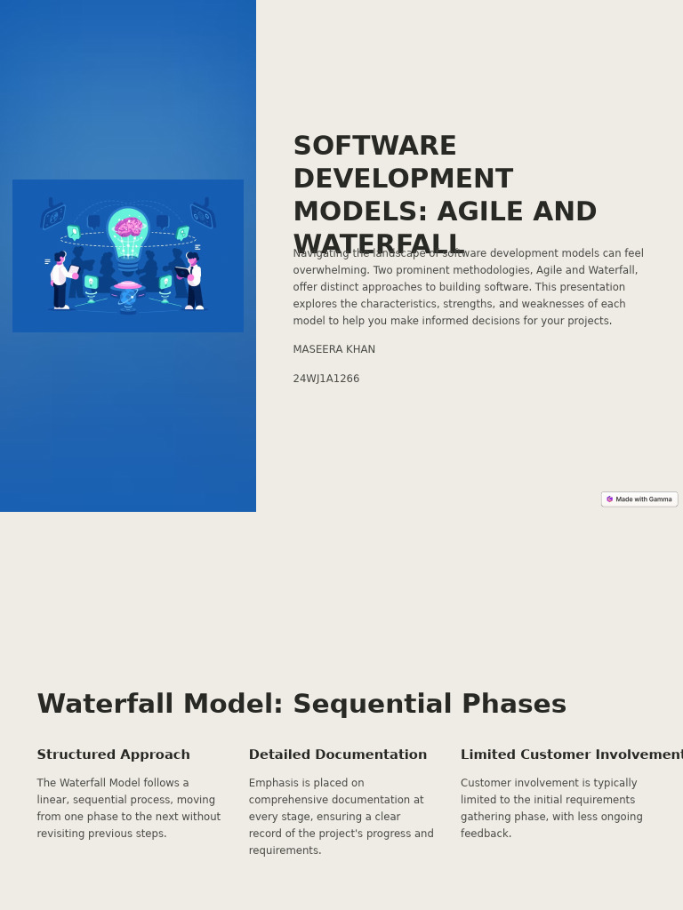 Software Models: Agile vs. Waterfall | PDF | Agile Software Development | Software Development ...