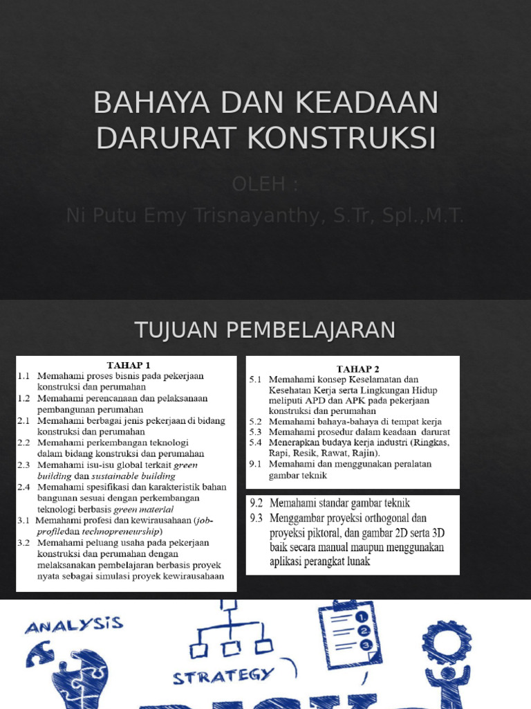 Memahami Bahaya Konstruksi Dan | PDF
