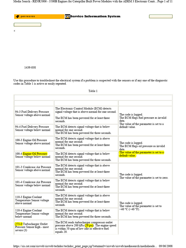 ADEM 3 ECM - Sensor Signal (Analog Active) - Test | PDF | Electrical ...