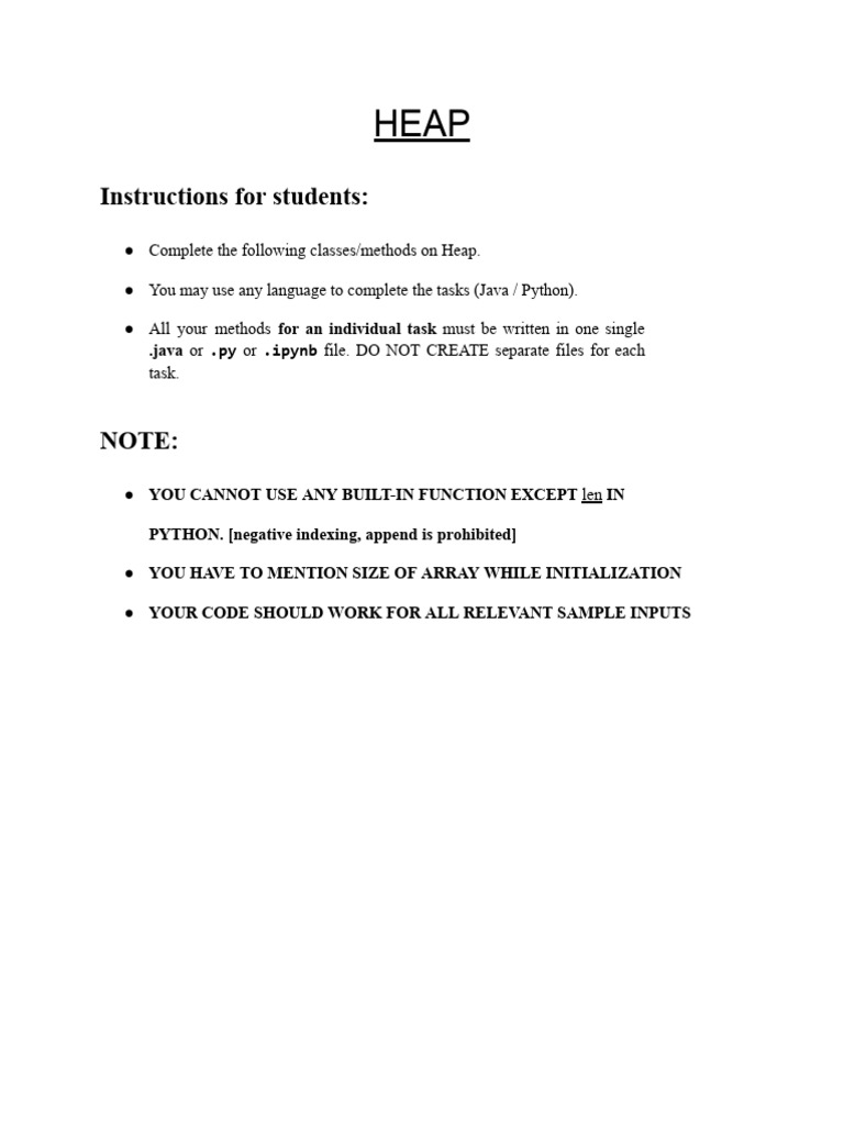 Lab 7 HEAP | PDF | Computing | Algorithms And Data Structures Lab 7 HEAP | PDF | Computing | Algorithms And Data Structures