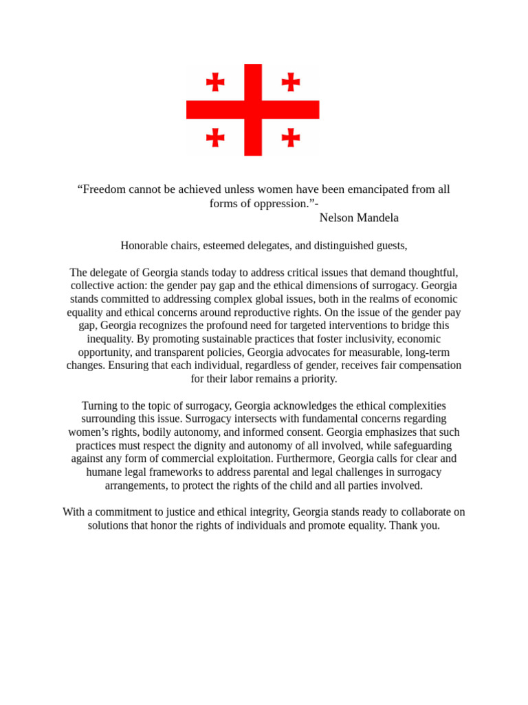 BMUN (Opening Speech) | PDF