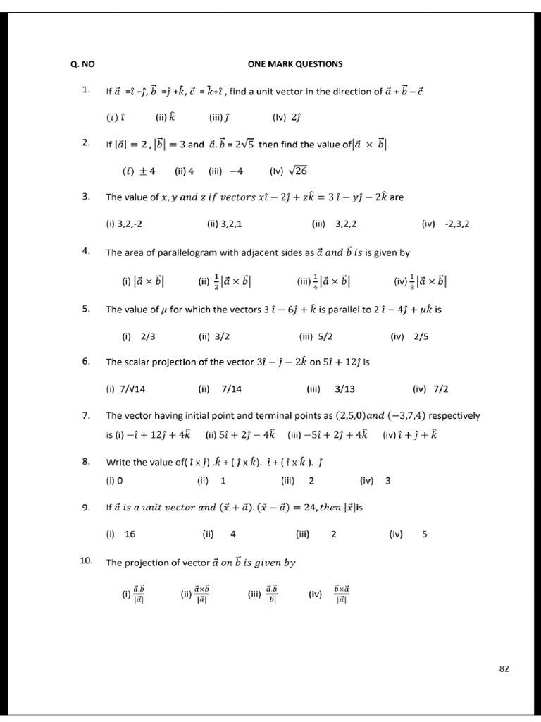 XII - ch-10 Practice Question | PDF