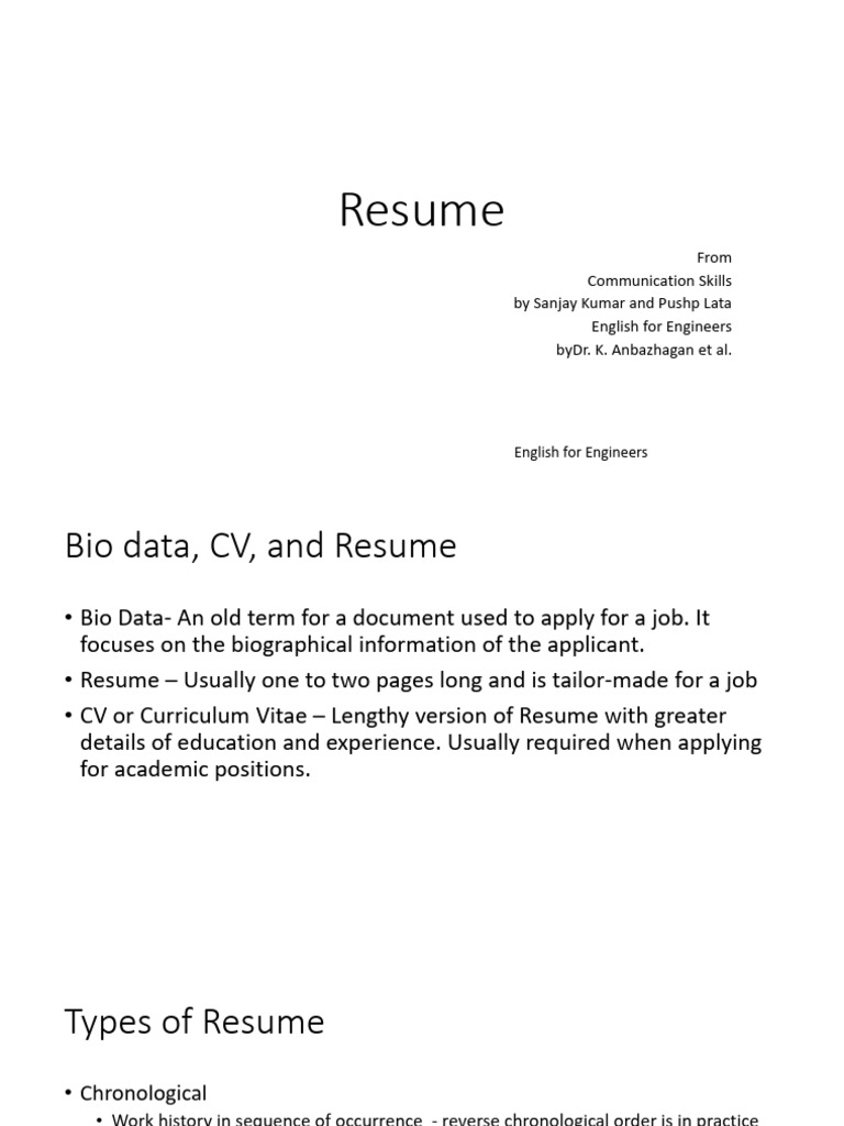 Resume Writing | PDF | Résumé | Writing