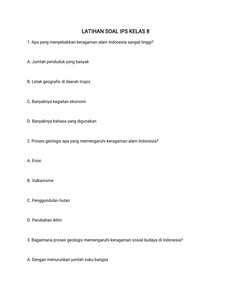 Latihan Soal Ip-Wps Office | PDF