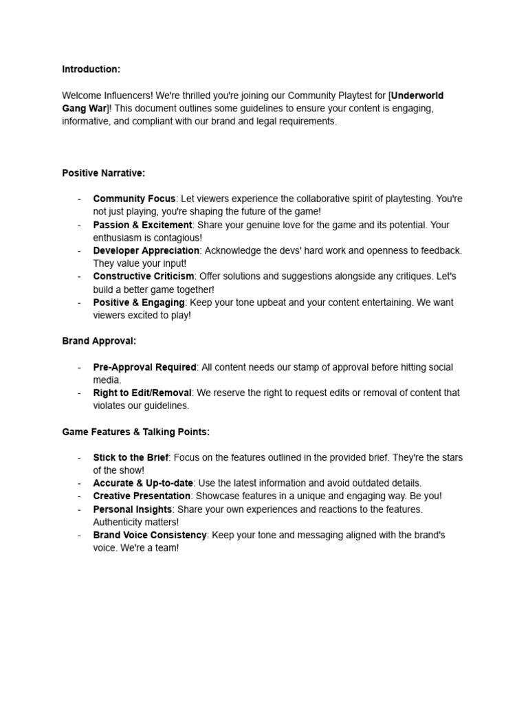 Guidelines For CCP-1 | PDF