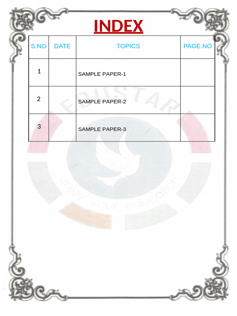 Maths Project Front Page Design | PDF
