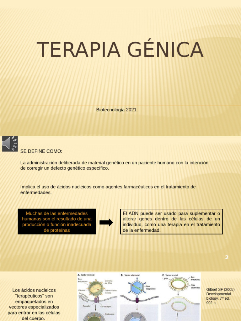 Terapia Génica: Definición y Aplicaciones | PDF | Terapia de genes ...