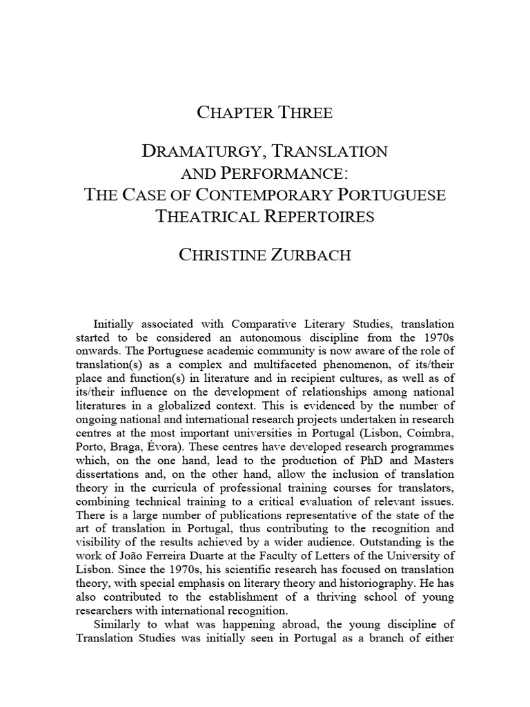 Dramaturgy, Translation and Performance | PDF | Translations | System