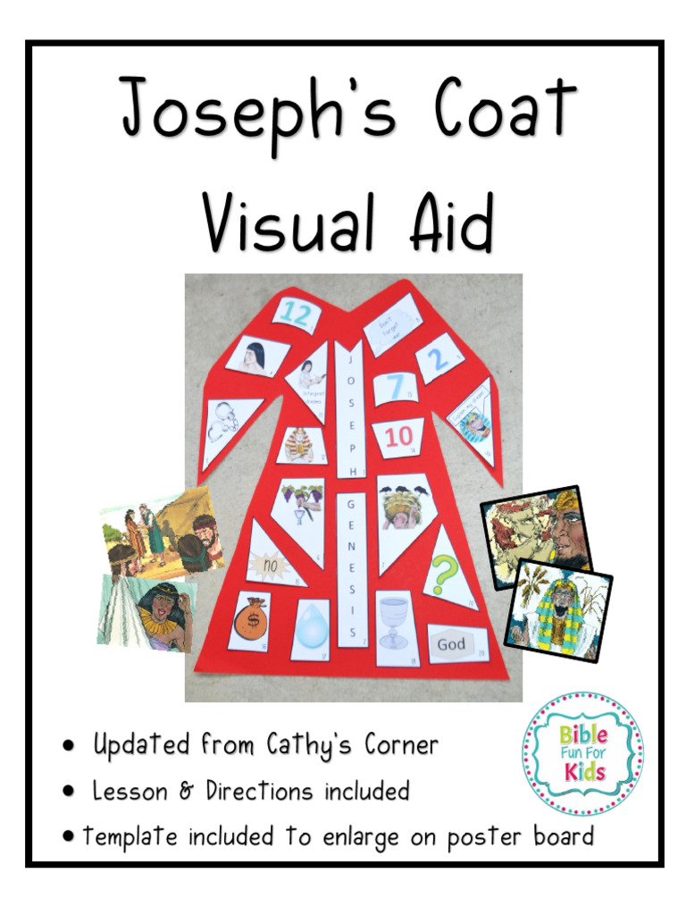 Joseph's Coat Visual and Lesson Overview Updated CC #Biblefun | PDF ...