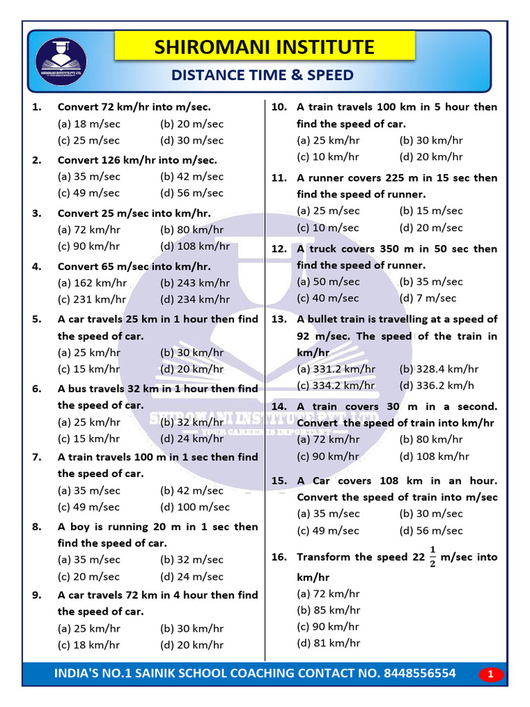 Homework (12) | PDF | Speed | Quantity