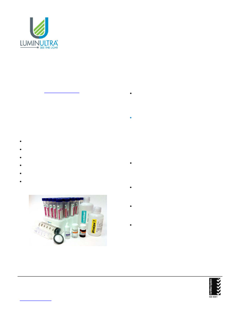 LuminUltra QGO-M Test Kit Instructions en | PDF | Filtration | Syringe