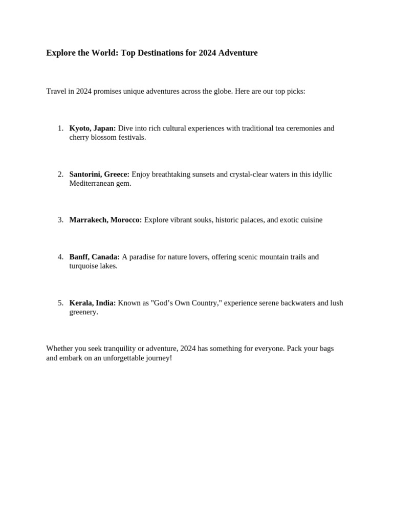 Explore The World | PDF