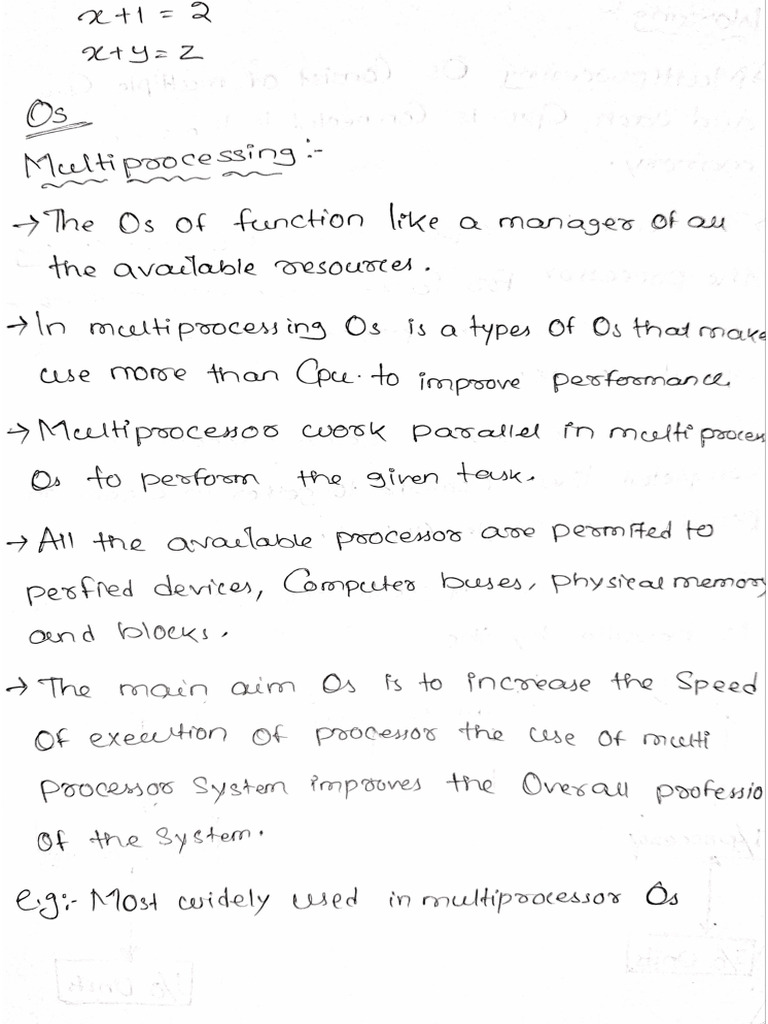 Multi Processing Pdf