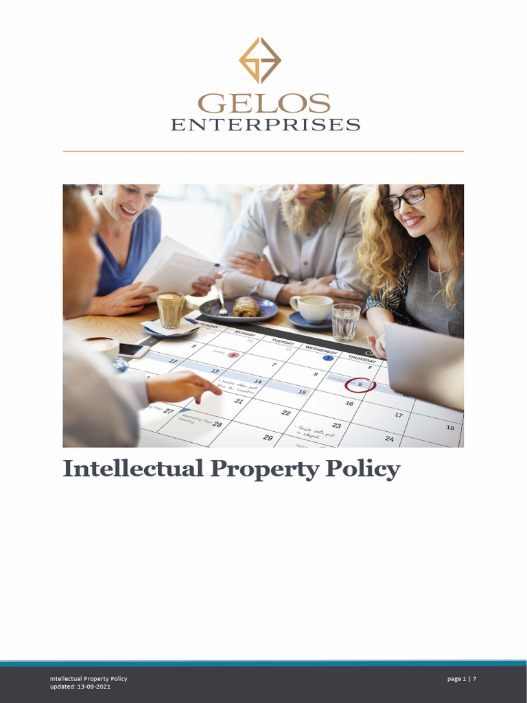 GE - Intellectual Property Policy | PDF | Intellectual Property | Trade ...