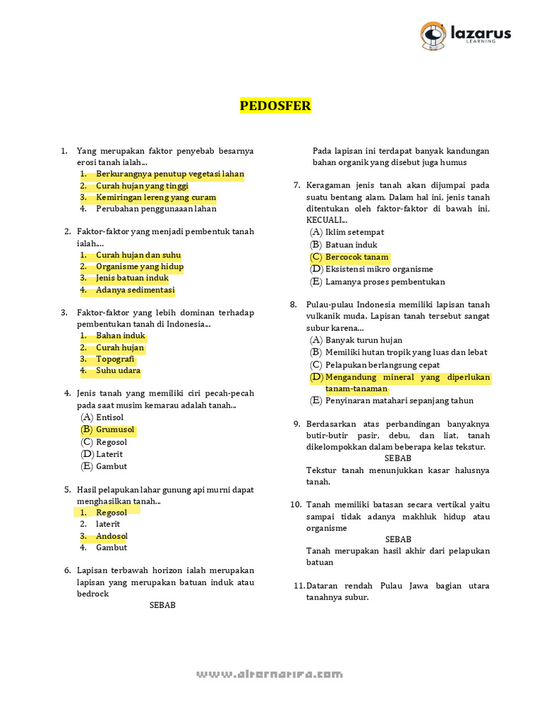 BAB 4. Dinamika Pedosfer | PDF