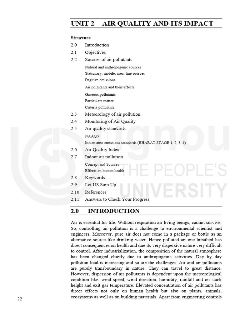 Air Quality and Its Impact | PDF | Particulates | Atmosphere Of Earth