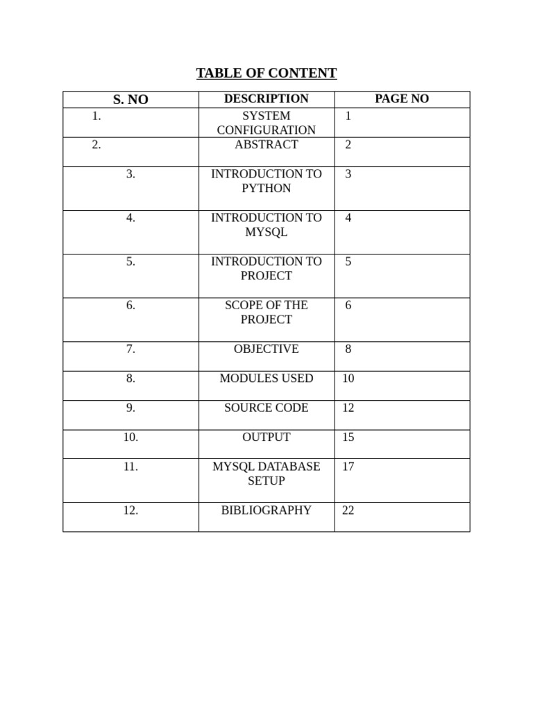 Python and MySQL Project Overview | PDF