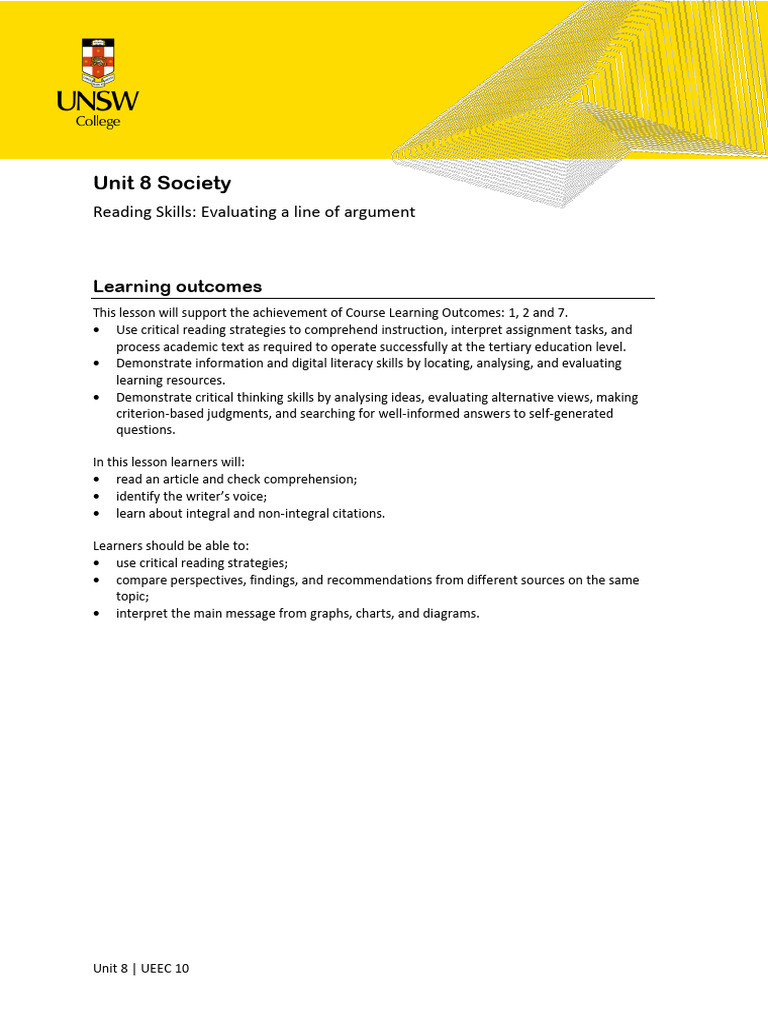 U10_U8_RS_Lesson_RB | PDF | Indigenous Australians | Australia