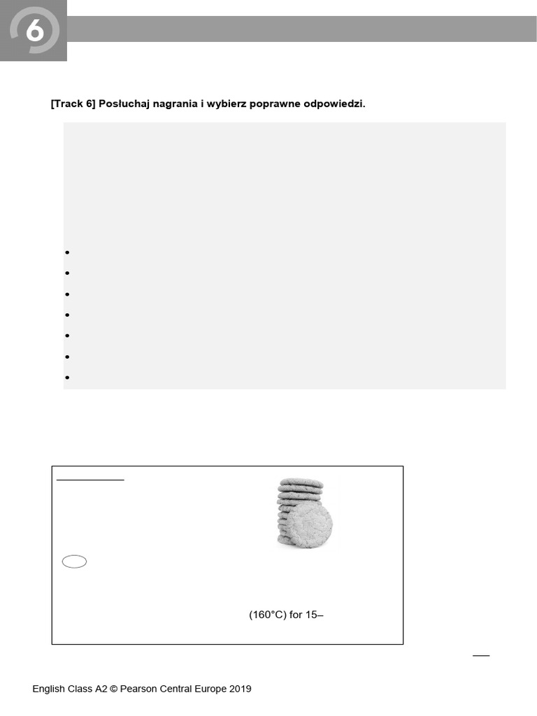 EC - A2 - Tests - Language Test 6C | PDF | Breads | Cakes