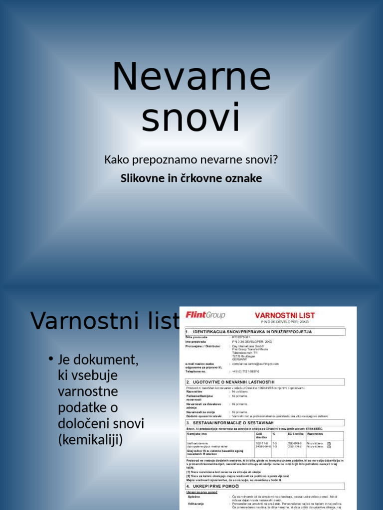 5 Nevarne Snovi | PDF