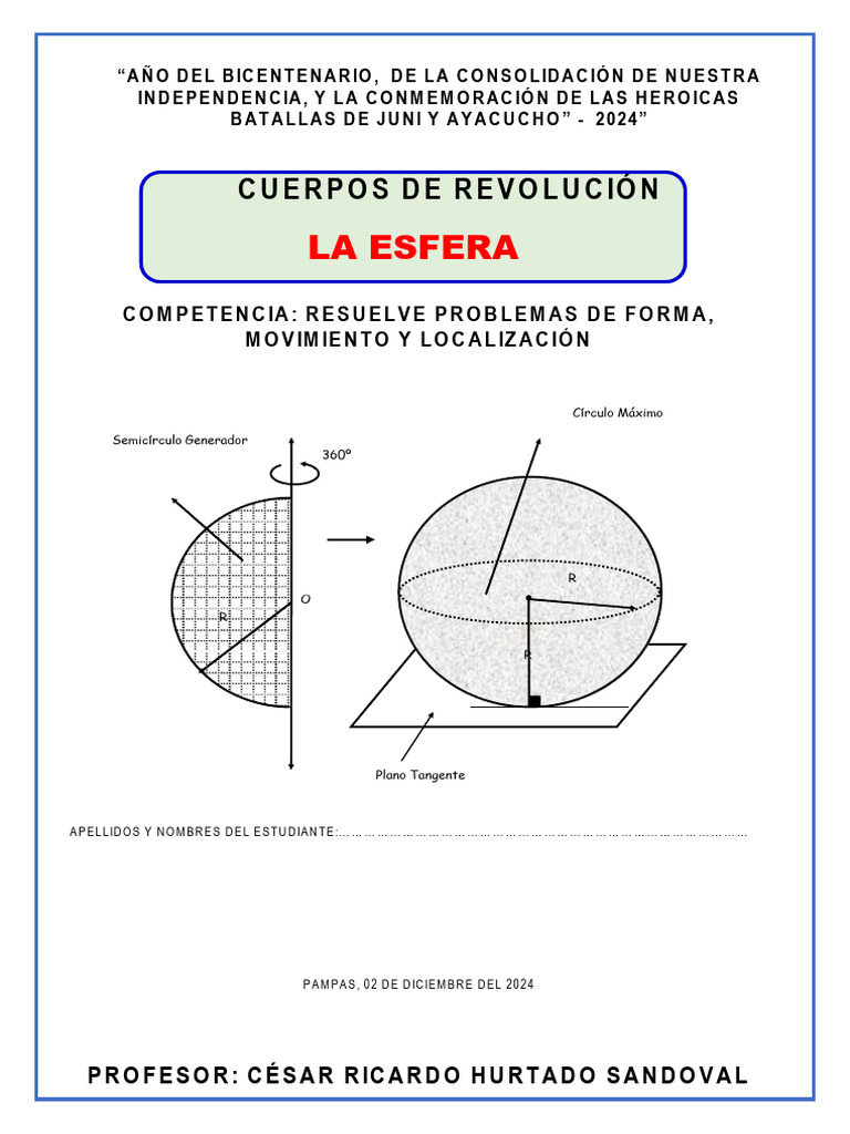 BOLETÍN ESFERAS 5TO | PDF