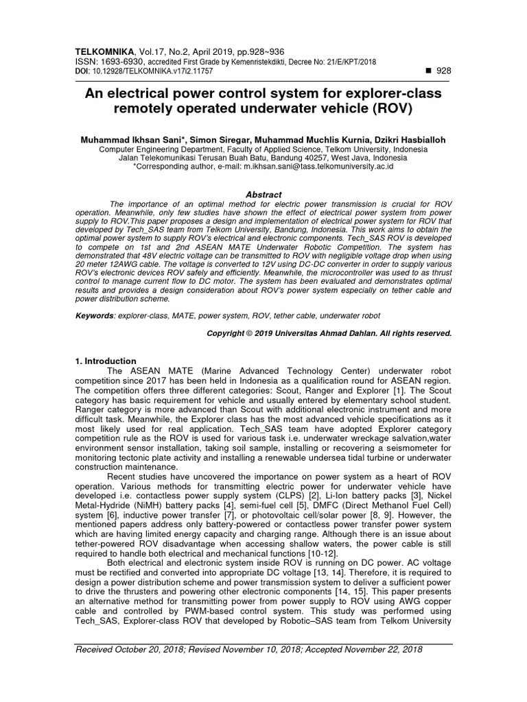 An Electrical Power Control System For e | PDF | Electrical Resistance ...