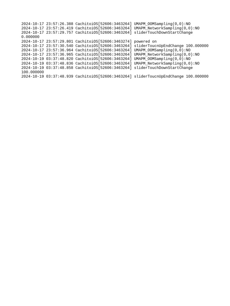 Cachito iOS Debug Log Analysis | PDF