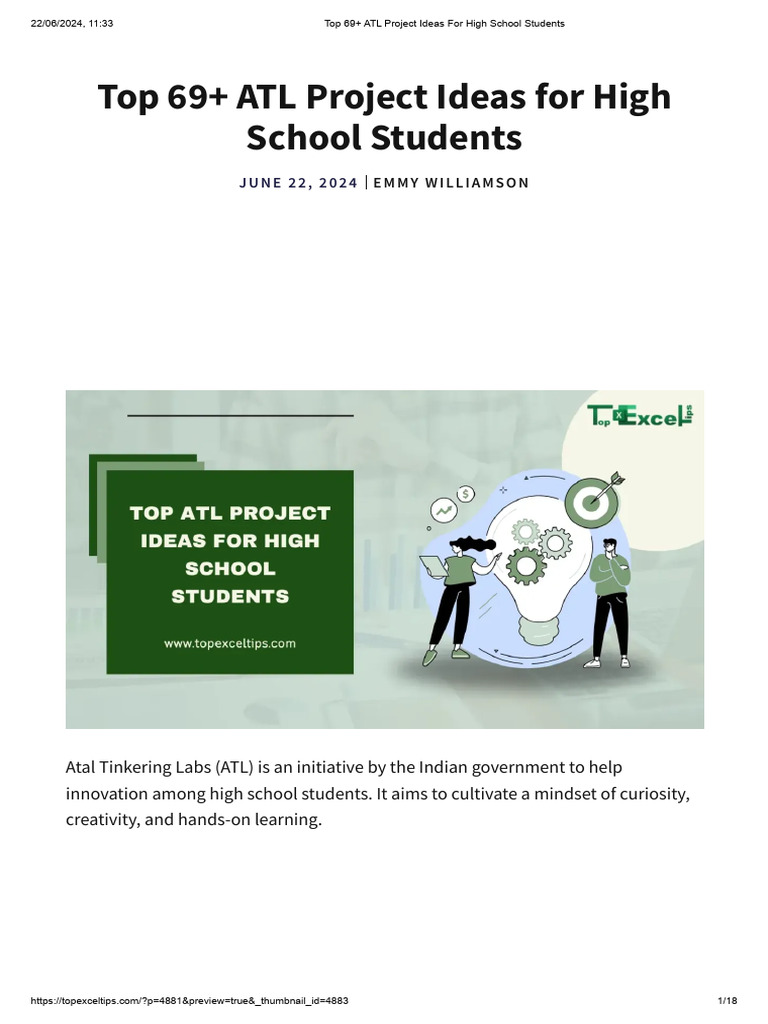 ATL-Project-Ideas | PDF | Internet Of Things | Mobile App